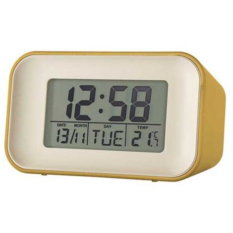 Acctim Alta Alarm Clock Mustard