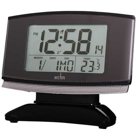 Acctim Acura Alarm Clock Black