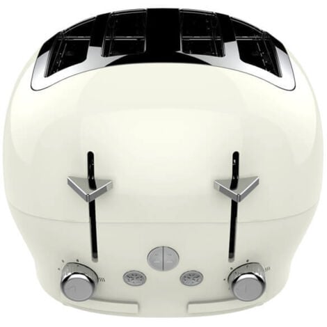 The Funky Appliance Company 4 Slice Toaster Cream