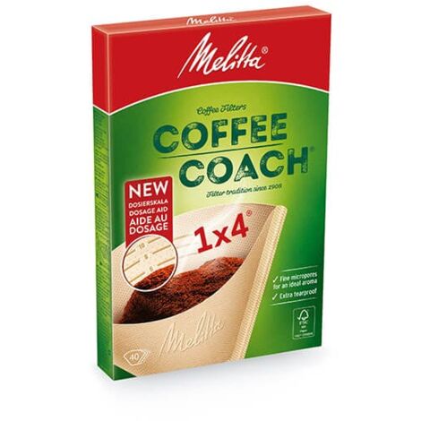 Melitta Coffee Coach Filters 1x4 Pack Of 40