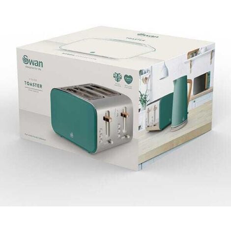 Swan Nordic Pine Green 4 Slice Toaster