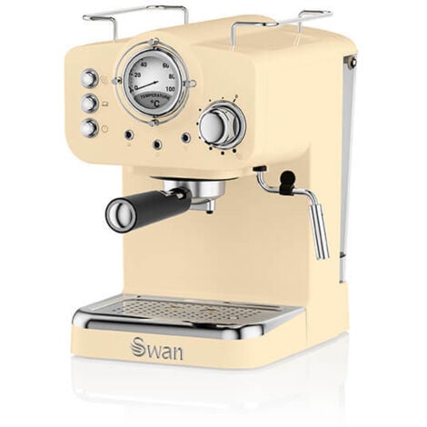 Swan Retro Cream Pump Espresso Coffee Machine