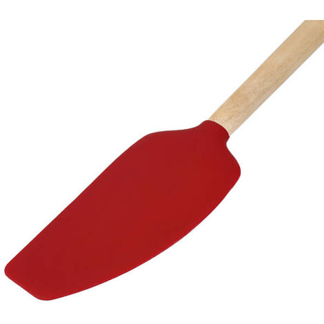 KitchenAid Birchwood Mixer Spatula with Silicone Head Red