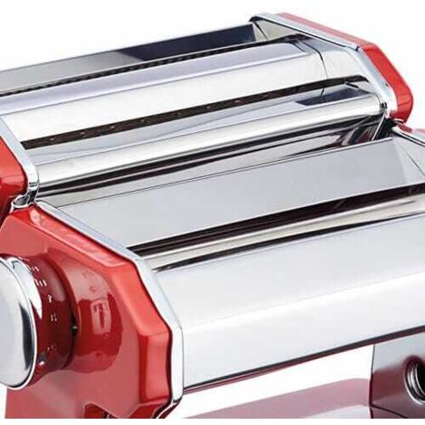 World of Flavours Italian Deluxe Double Cutter Pasta Machine Red