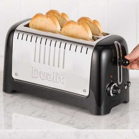 Dualit Lite 2 Long Slot Toaster Gloss Black
