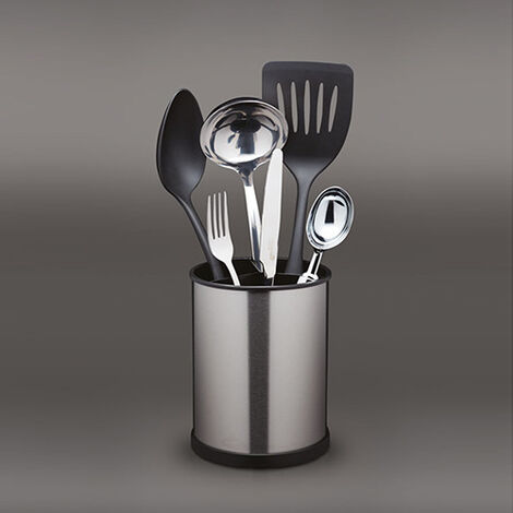 Master Class Stainless Steel Rotating Utensil Pot