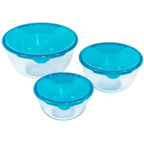 Pyrex 3 Piece Prep & Store Bowl Set