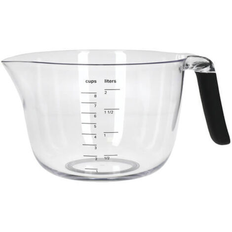KitchenAid 2 Litre Mixing & Measuring Bowl with Handle Black