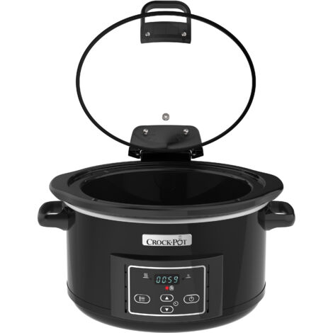 Crock Pot 4.7L Black Digital Countdown Slow Cooker