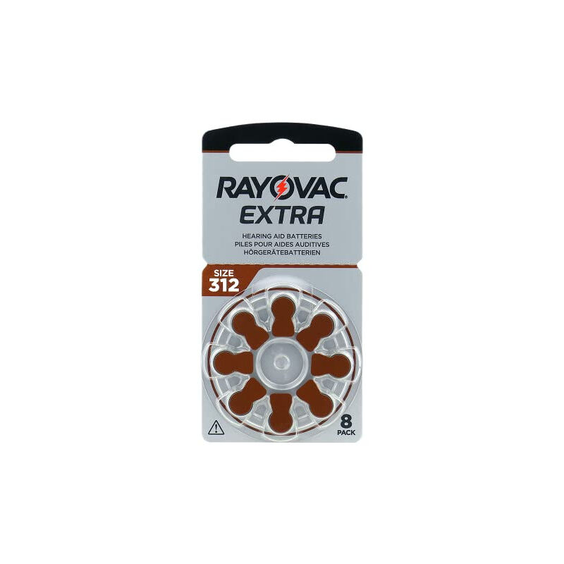RAYOVAC Piles pour appareils auditifs Extra 312 haute puissance Zinc ...