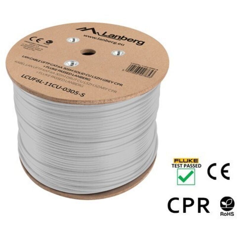 Lanberg CABLE UFTP CAT. 6A 305M WIRE CU LSZH GRAY - Cable - Network ...