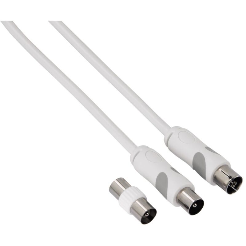 THOMSON Câble d'antenne,coax mâle - coax femelle,2,5m,80dB, Adaptateur ...