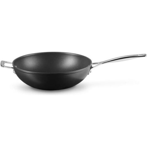 LE CREUSET Le Creuset Poêle Wok Anti-Adhérente en Aluminium Forgé, 30 ...