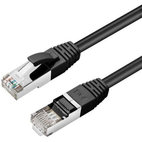 MicroConnect CAT6A S/FTP 2m Black LSZH Shielded Network Cable, LSZH ...