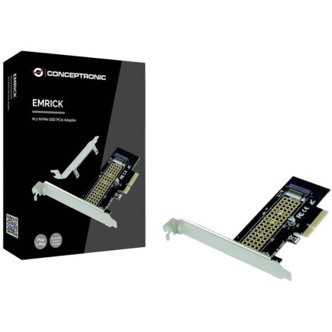 CONCEPTRONIC Conceptronic PCI Express Card M.2 NVMe SSD PCIe Adapter sw - NVMe - PCI (EMRICK05B)