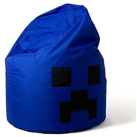 UNKNOWN GO GIFT Pouf bleu Oxford Minecraft (5905359291503)