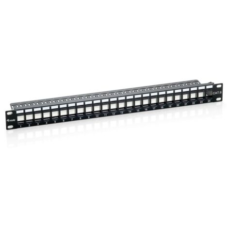 equip 769224 - Cat6 - Noir - 1U - 44 mm - 483 mm - 92,7 mm