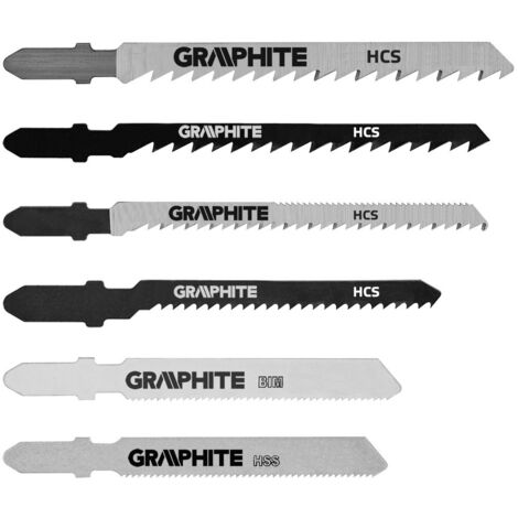GRAPHITE Jig saw blade 6pcs set BOSCH (57H754)