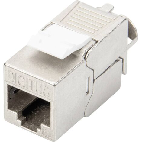 DIGITUS Module Keystone CAT 6A, RJ45 blindé, installation sans outil ...
