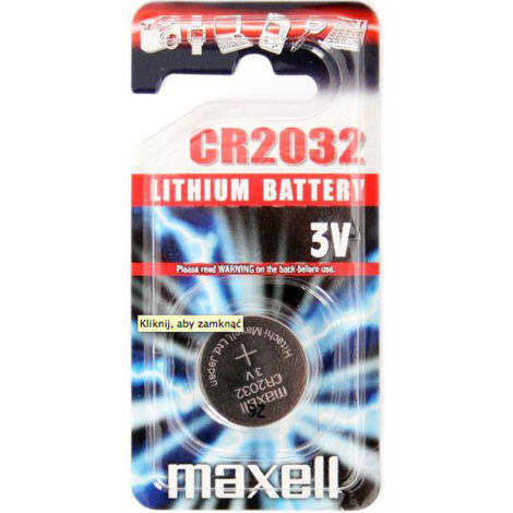 Maxell Pile Bouton CR2032, la pièce (103040.)
