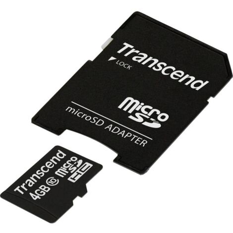 Transcend Micro SDHC - 4 Go - Classe 10 - TS4GUSDHC10