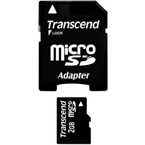 Transcend TS2GUSD - 2 Go - MicroSD - MLC - Noir