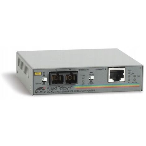 Allied Telesis 100TX to 100FX (SC) standalone media converter - 100 ...