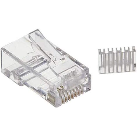 StarTech.com Fiche modulaire Cat6 RJ45 pour fil solide - Paquet de 50 ...