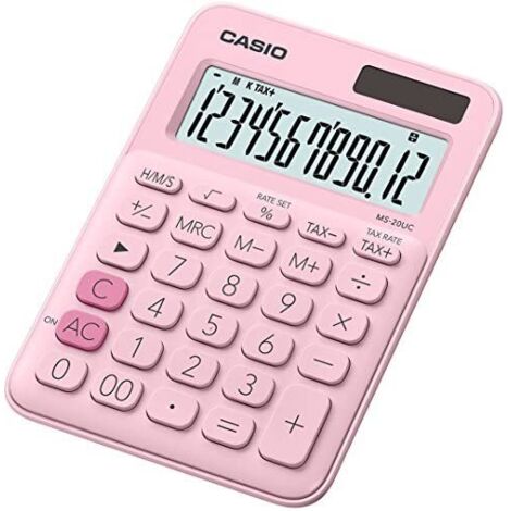 CASIO Casio MS-20UC-PK - Bureau - Calculatrice basique - 12 chiffres - 1 lignes - Batterie ...