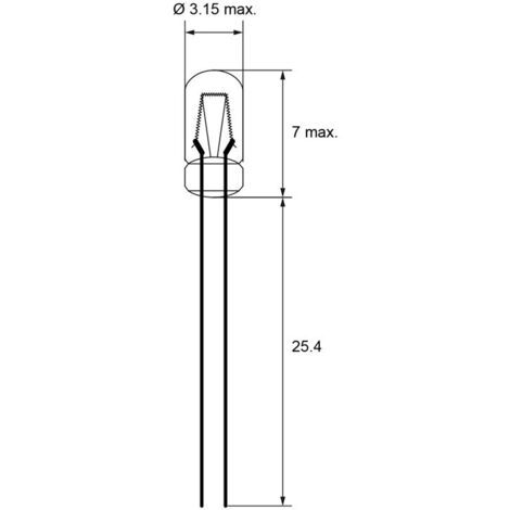 goobay T1 Ampoule Miniature Fluorescente, 0,84 W Cable Strand, 14 V (DC ...