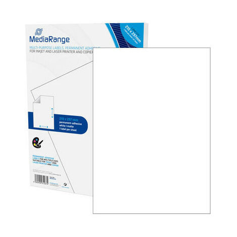 MediaRange MEDIARANGE MRINK140 - Blanc - Permanent - 210 x 297 - A4 ...