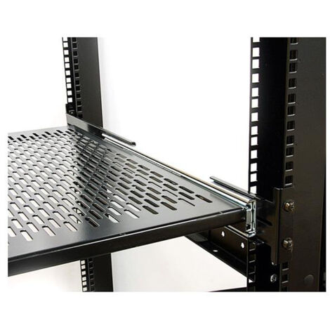 StarTech.com Etagère coulissante pour Rack de Serveur 2U - Profondeur ajustable 48 cm – 22.7kg ...