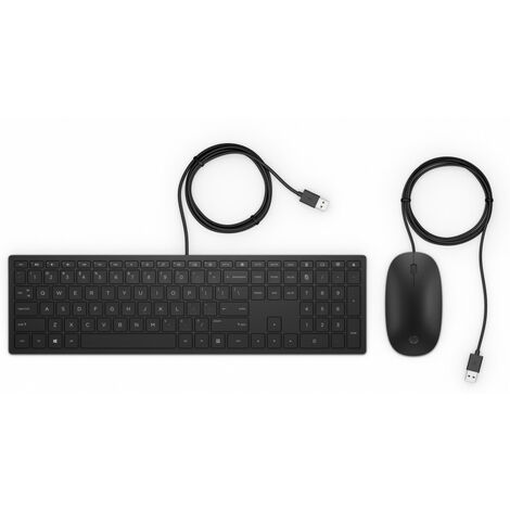 Hewlett Packard HP Pavilion Wired Keyboard and Mouse 400 GR - Keyboard ...