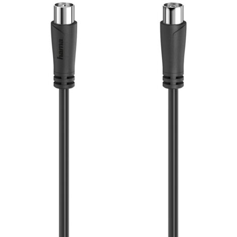 hama Cordon d’antenne, f. coax. mâle - f. coax. fem., 3,0 m, 90 dB ...