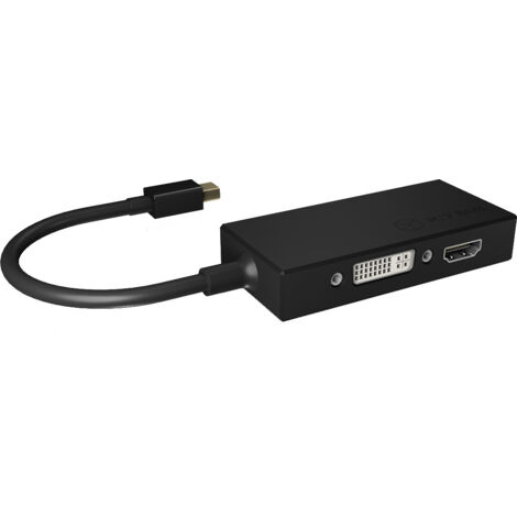 ICY BOX IB-AC1032 Adaptateur 3-en-1 Mini DisplayPort (Plug) pour HDMI ...