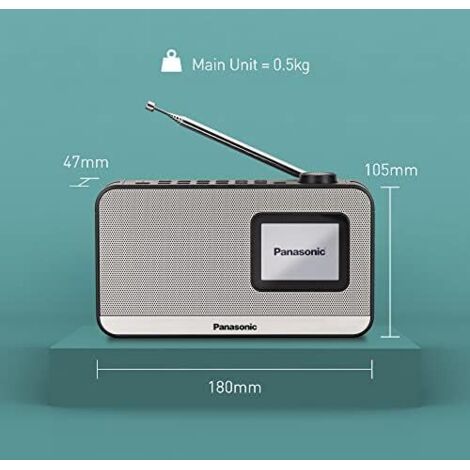 Radio Digital PANASONIC RF-D15 DAB+ Negro BT
