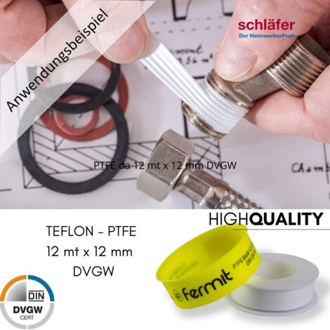 Schläfer 185110 Nastro Sigillante in Teflon PTFE Fermit, Rotolo di ...