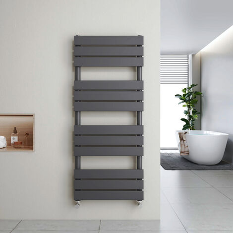 Heilmetz Flat Panel Heated Towel Rail Radiator Bathroom Central Heating ...