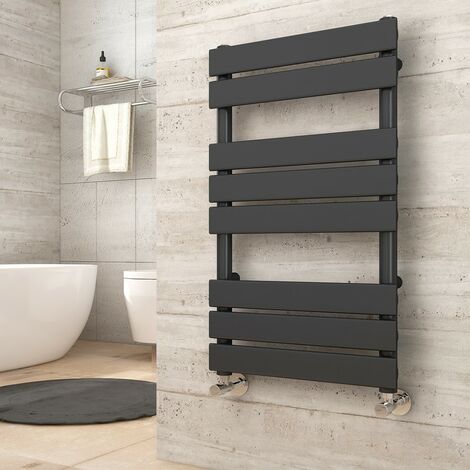 Heilmetz Flat Panel Heated Towel Rail Anthracite - 800 × 450mm