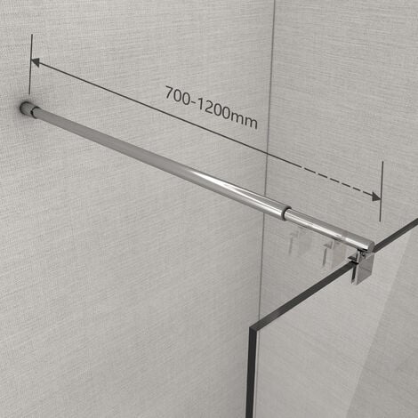 Heilmetz Support Bar for Shower Wall Stabilizer 70-120 cm telescopic ...