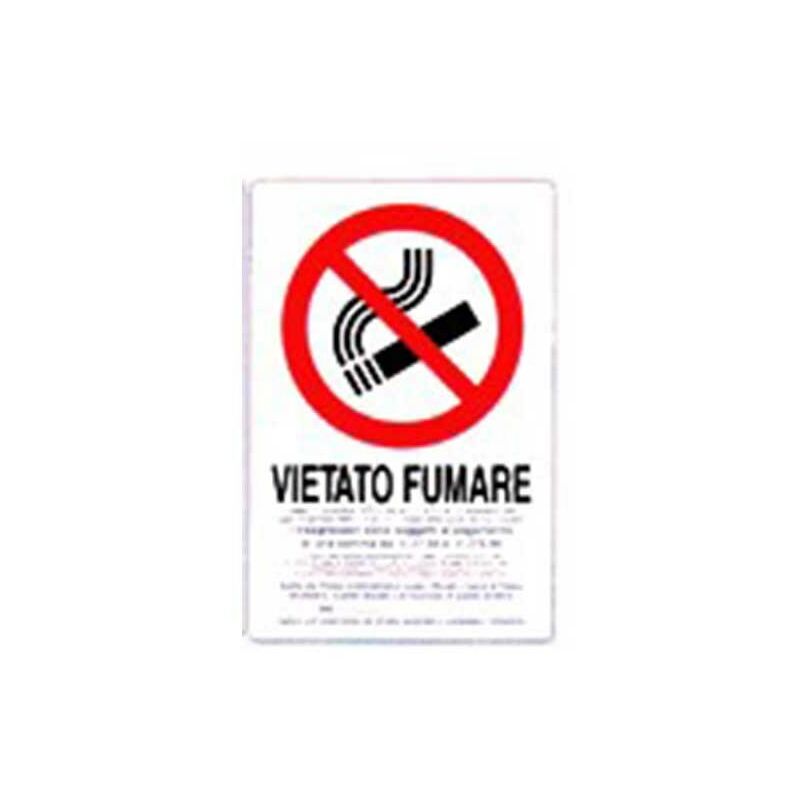 Cartello vietato fumare cm 20X30
