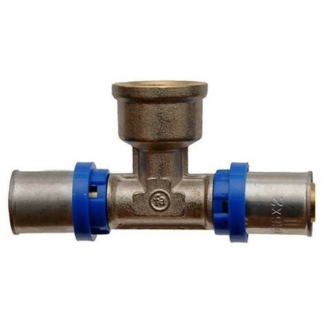 Raccordo a "t" a pressare filettata femmina : Diametro - 16X1/2X16