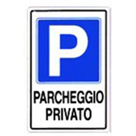 Cartello parcheggio privato cm 20X30