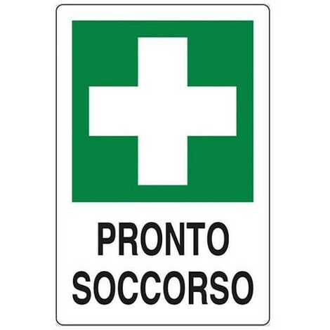 Cartello pronto soccorso cm 20X30