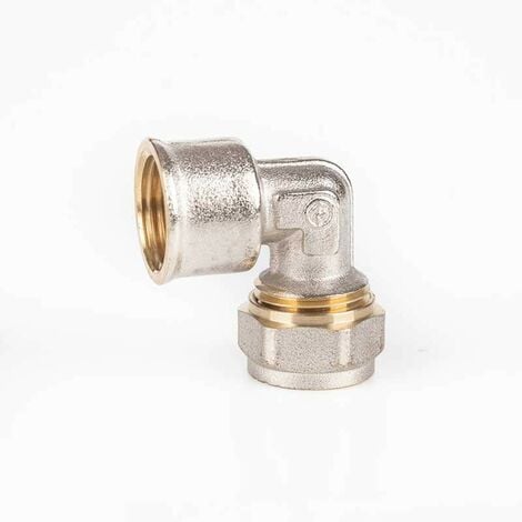 Raccordo curvo a stringere filettato femmina : Diametro - 16X1/2", Spessore - 2MM