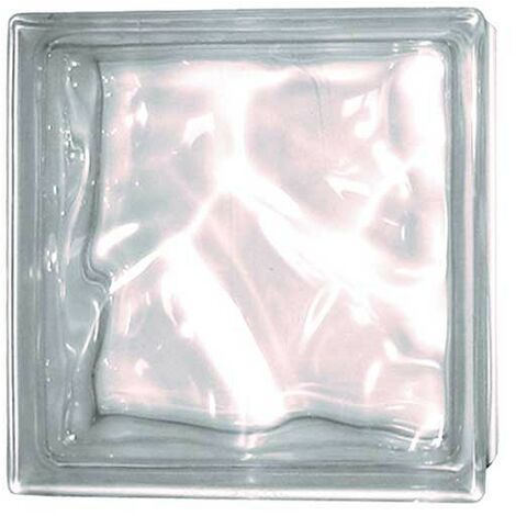 Vetrocamera trasparente\satinato cm 19x19x8 : Colore - Nuvola Trasparente