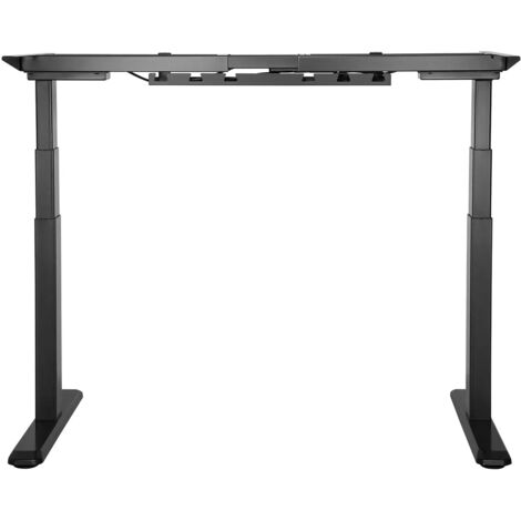 Pied de bureau motorisé assis-debout, Hauteur 62- 128 cm, Noir - Connecté