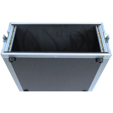 Flight case rack 19'', Capacité 6U, Double porte