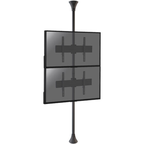Support sol-plafond pour 2 écrans TV 32'' - 75''