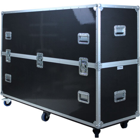 Flight case pour deux écrans TV 65"-75"